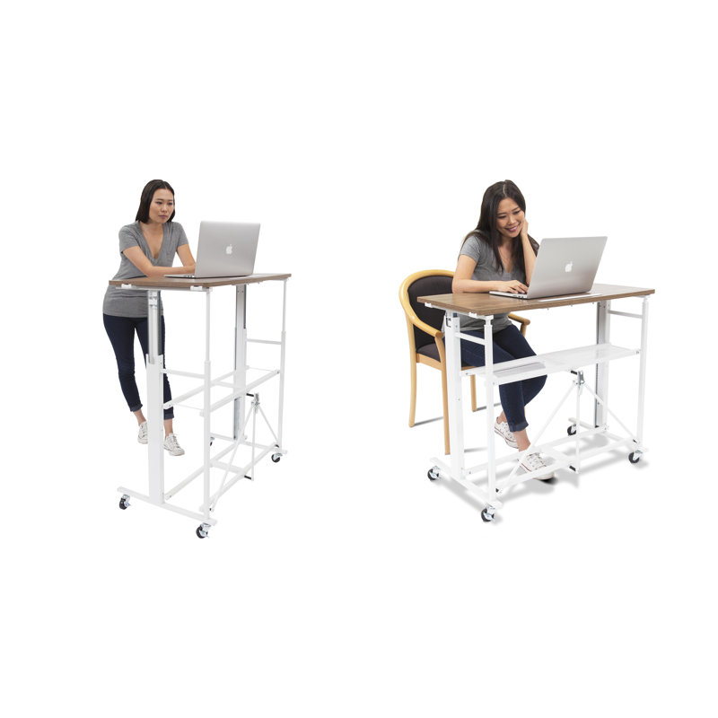 Foldaway Height Adjustable Sit Stand Desk